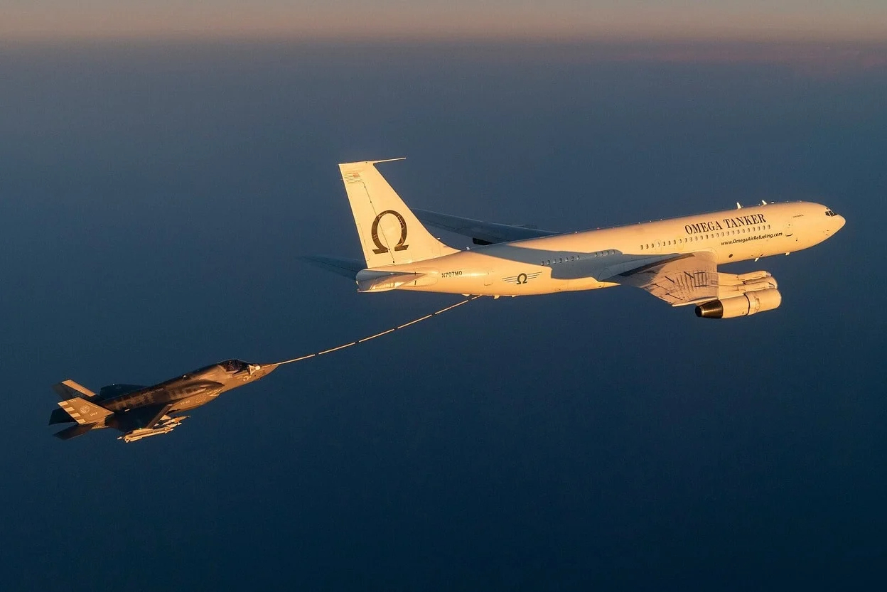 Omega’s KC-707 tanker certified to refuel F-35 Lightning II - Omega Air ...